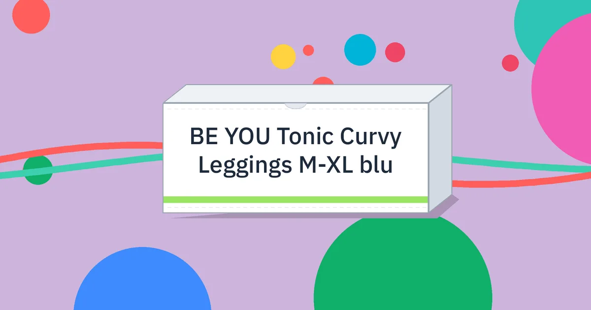 Symbolbild: Packung mit der Aufschrift BE YOU Tonic Curvy Leggings M-XL blu (PZN 19165212) – Verfügbarkeit und Bezug in Apotheken in Frankfurt am Main