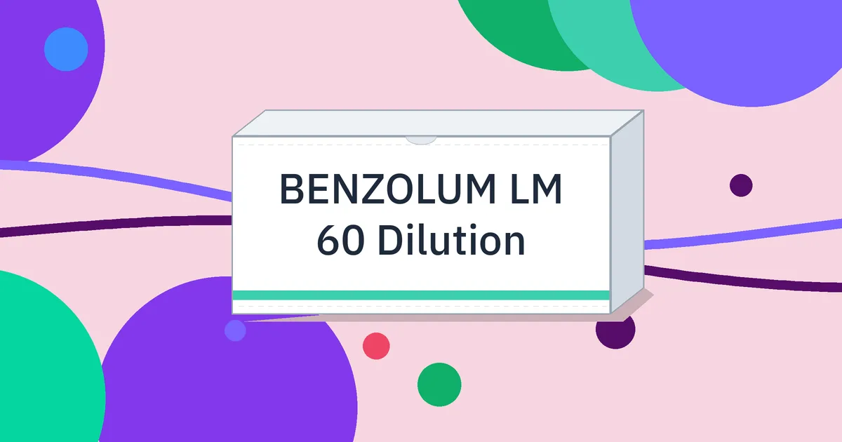 Symbolbild: Packung mit der Aufschrift BENZOLUM LM 60 Dilution (PZN 12792710) – Verfügbarkeit und Bezug in Apotheken in Frankfurt am Main