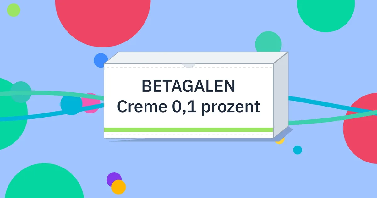 Symbolbild: Packung mit der Aufschrift BETAGALEN Creme 0,1 prozent (PZN 06880284) – Verfügbarkeit und Bezug in Apotheken in Frankfurt am Main