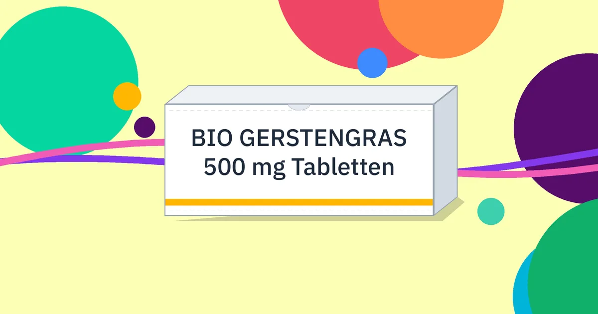 Symbolbild: Packung mit der Aufschrift BIO GERSTENGRAS 500 mg Tabletten (PZN 09463173) – Verfügbarkeit und Bezug in Apotheken in Frankfurt am Main