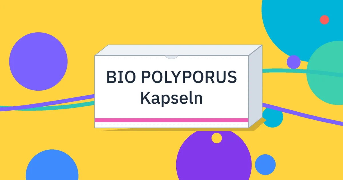 Symbolbild: Packung mit der Aufschrift BIO POLYPORUS Kapseln (PZN 20326749) – Verfügbarkeit und Bezug in Apotheken in Frankfurt am Main