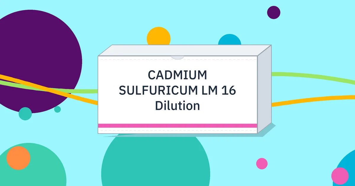 Symbolbild: Packung mit der Aufschrift CADMIUM SULFURICUM LM 16 Dilution (PZN 12798753) – Verfügbarkeit und Bezug in Apotheken in Frankfurt am Main