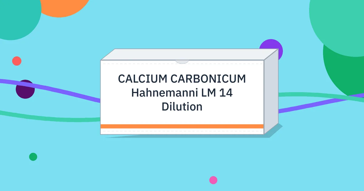 Symbolbild: Packung mit der Aufschrift CALCIUM CARBONICUM Hahnemanni LM 14 Dilution (PZN 12803520) – Verfügbarkeit und Bezug in Apotheken in Frankfurt am Main