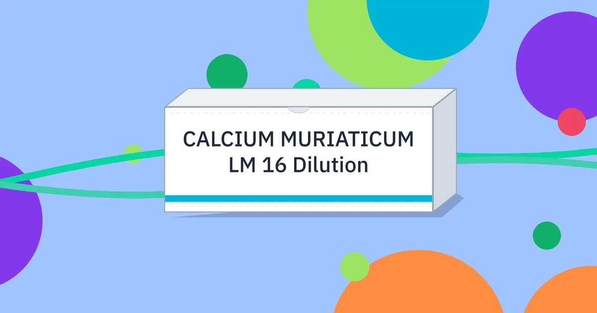 Symbolbild: Packung mit der Aufschrift CALCIUM MURIATICUM LM 16 Dilution (PZN 13409311) – Verfügbarkeit und Bezug in Apotheken in Frankfurt am Main