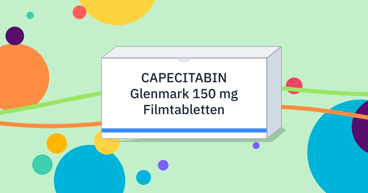 Symbolbild: Packung mit der Aufschrift CAPECITABIN Glenmark 150 mg Filmtabletten (PZN 17541131) – Verfügbarkeit und Bezug in Apotheken in Frankfurt am Main