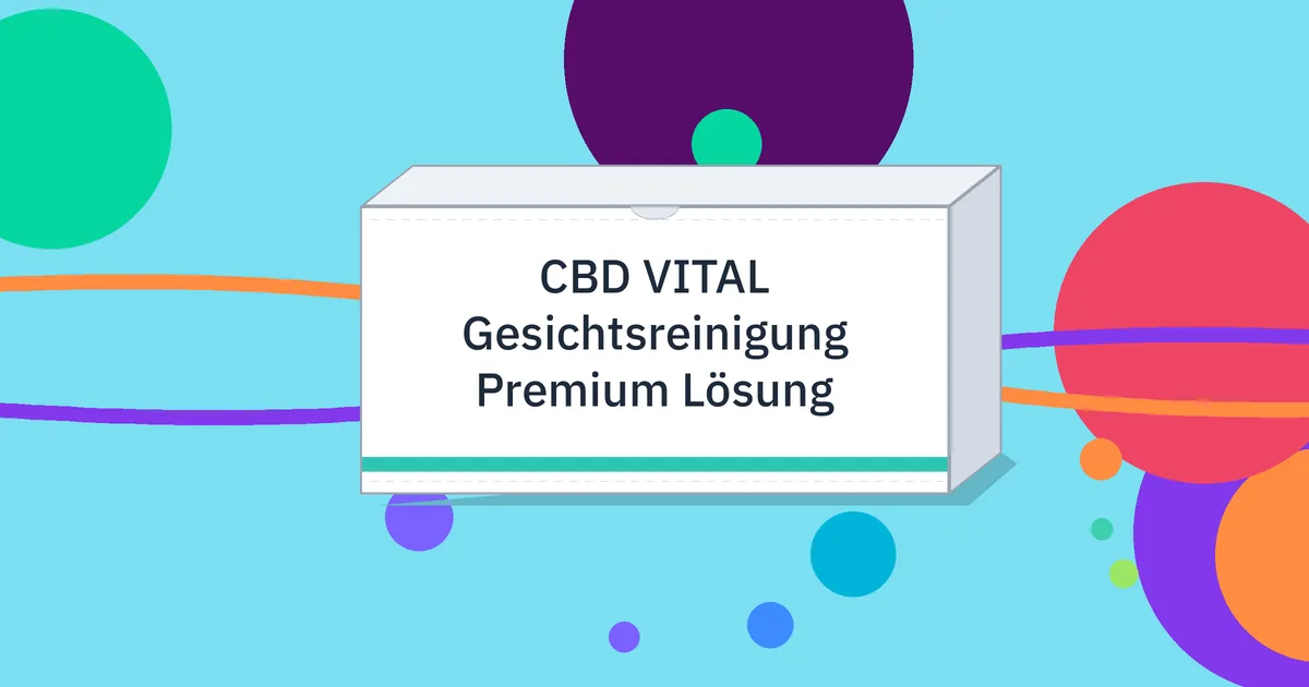 Symbolbild: Packung mit der Aufschrift CBD VITAL Gesichtsreinigung Premium Lösung (PZN 16568688) – Verfügbarkeit und Bezug in Apotheken in Frankfurt am Main