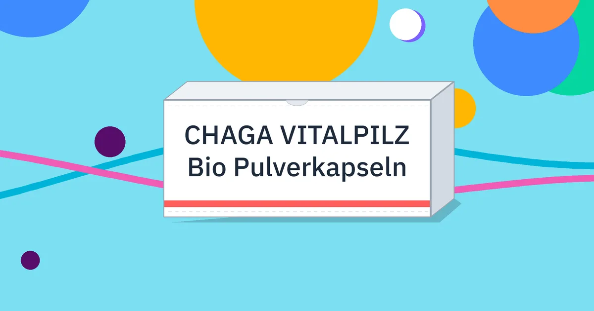 Symbolbild: Packung mit der Aufschrift CHAGA VITALPILZ Bio Pulverkapseln (PZN 17376040) – Verfügbarkeit und Bezug in Apotheken in Frankfurt am Main