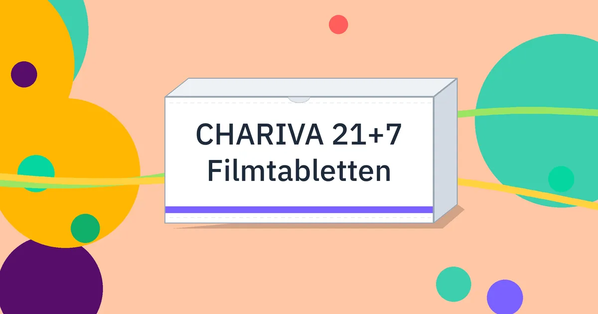 Symbolbild: Packung mit der Aufschrift CHARIVA 21+7 Filmtabletten (PZN 09505204) – Verfügbarkeit und Bezug in Apotheken in Frankfurt am Main