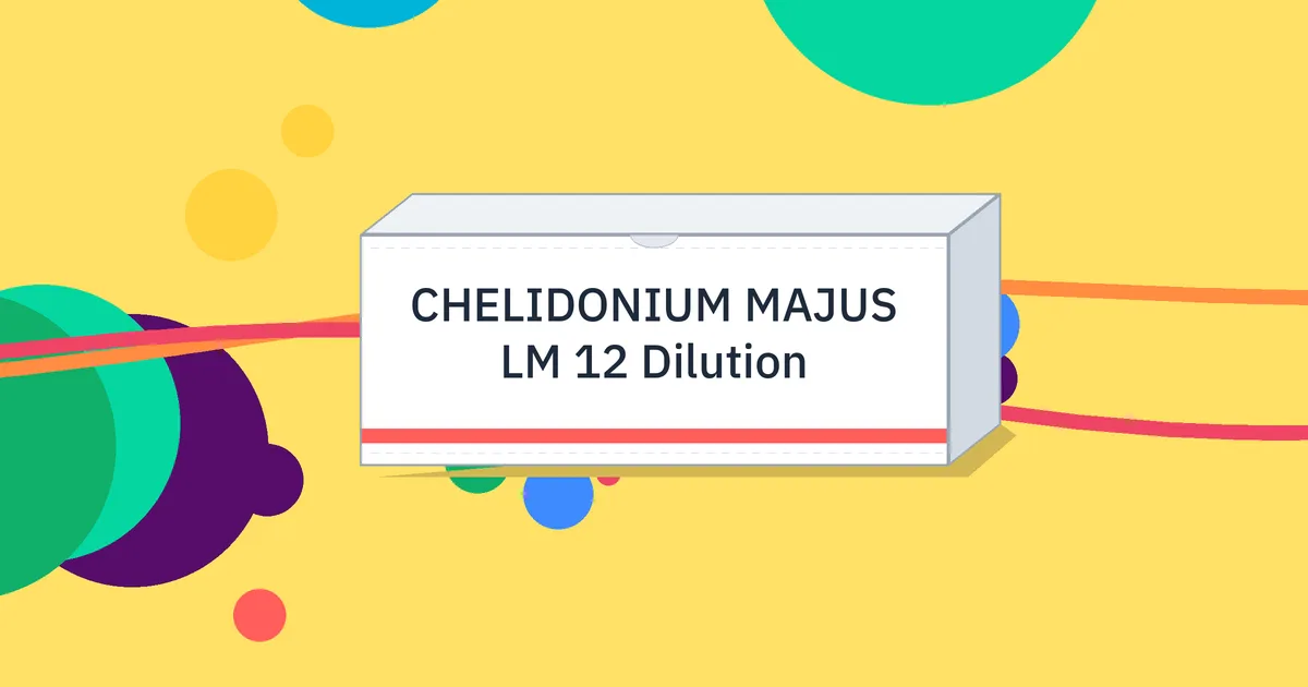 Symbolbild: Packung mit der Aufschrift CHELIDONIUM MAJUS LM 12 Dilution (PZN 02601465) – Verfügbarkeit und Bezug in Apotheken in Frankfurt am Main