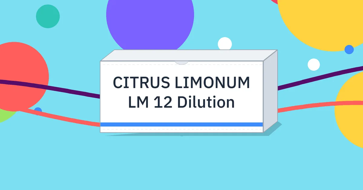 Symbolbild: Packung mit der Aufschrift CITRUS LIMONUM LM 12 Dilution (PZN 13446909) – Verfügbarkeit und Bezug in Apotheken in Frankfurt am Main