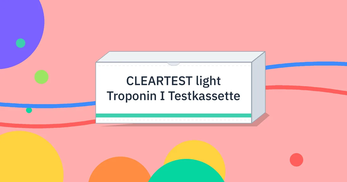 Symbolbild: Packung mit der Aufschrift CLEARTEST light Troponin I Testkassette (PZN 18731661) – Verfügbarkeit und Bezug in Apotheken in Frankfurt am Main