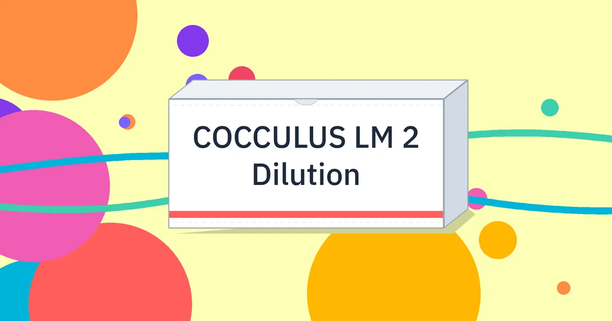 Symbolbild: Packung mit der Aufschrift COCCULUS LM 2 Dilution (PZN 12824864) – Verfügbarkeit und Bezug in Apotheken in Frankfurt am Main