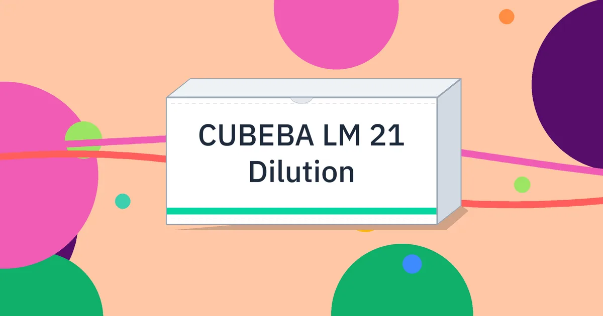 Symbolbild: Packung mit der Aufschrift CUBEBA LM 21 Dilution (PZN 13456871) – Verfügbarkeit und Bezug in Apotheken in Frankfurt am Main