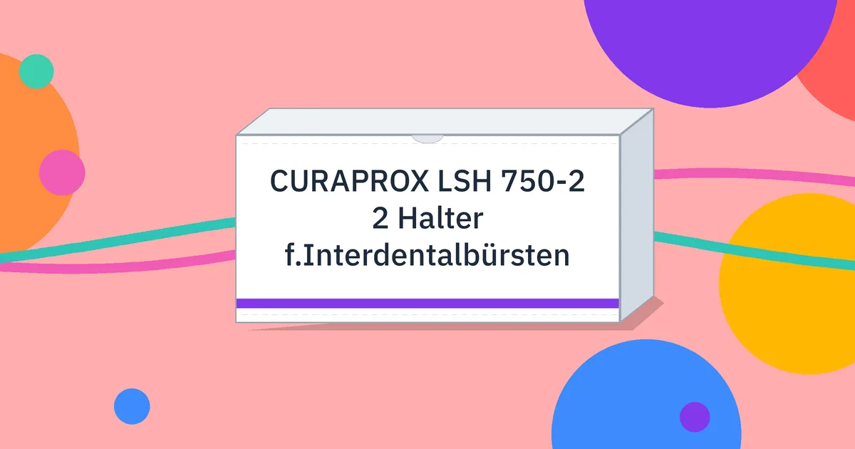 Symbolbild: Packung mit der Aufschrift CURAPROX LSH 750-2 2 Halter f.Interdentalbürsten (PZN 08700381) – Verfügbarkeit und Bezug in Apotheken in Frankfurt am Main