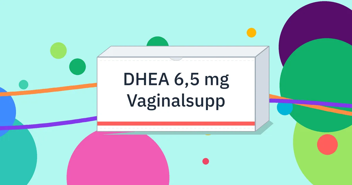 Symbolbild: Packung mit der Aufschrift DHEA 6,5 mg Vaginalsupp (PZN 19412840) – Verfügbarkeit und Bezug in Apotheken in Frankfurt am Main