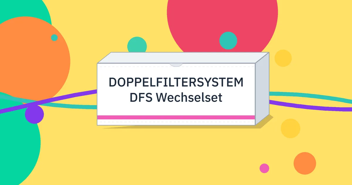 Symbolbild: Packung mit der Aufschrift DOPPELFILTERSYSTEM DFS Wechselset (PZN 05134403) – Verfügbarkeit und Bezug in Apotheken in Frankfurt am Main