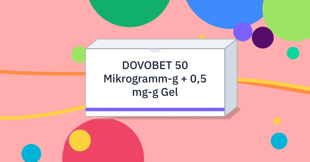 Symbolbild: Packung mit der Aufschrift DOVOBET 50 Mikrogramm-g + 0,5 mg-g Gel (PZN 10525608) – Verfügbarkeit und Bezug in Apotheken in Frankfurt am Main