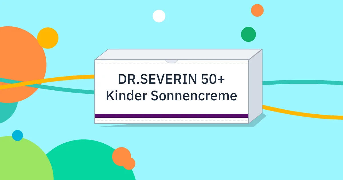 Symbolbild: Packung mit der Aufschrift DR.SEVERIN 50+ Kinder Sonnencreme (PZN 14217298) – Verfügbarkeit und Bezug in Apotheken in Frankfurt am Main
