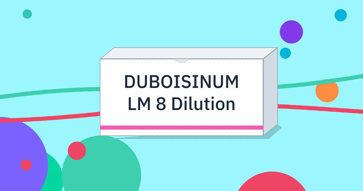 Symbolbild: Packung mit der Aufschrift DUBOISINUM LM 8 Dilution (PZN 13467426) – Verfügbarkeit und Bezug in Apotheken in Frankfurt am Main