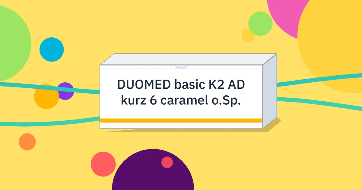 Symbolbild: Packung mit der Aufschrift DUOMED basic K2 AD kurz 6 caramel o.Sp. (PZN 20907340) – Verfügbarkeit und Bezug in Apotheken in Frankfurt am Main