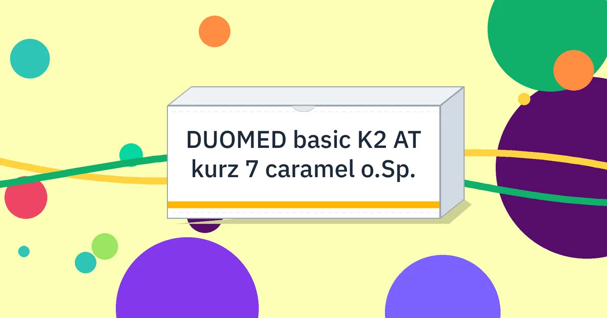 Symbolbild: Packung mit der Aufschrift DUOMED basic K2 AT kurz 7 caramel o.Sp. (PZN 20906317) – Verfügbarkeit und Bezug in Apotheken in Frankfurt am Main