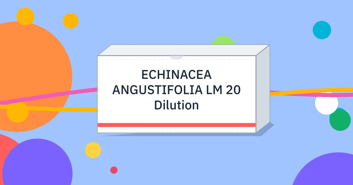 Symbolbild: Packung mit der Aufschrift ECHINACEA ANGUSTIFOLIA LM 20 Dilution (PZN 12844022) – Verfügbarkeit und Bezug in Apotheken in Frankfurt am Main
