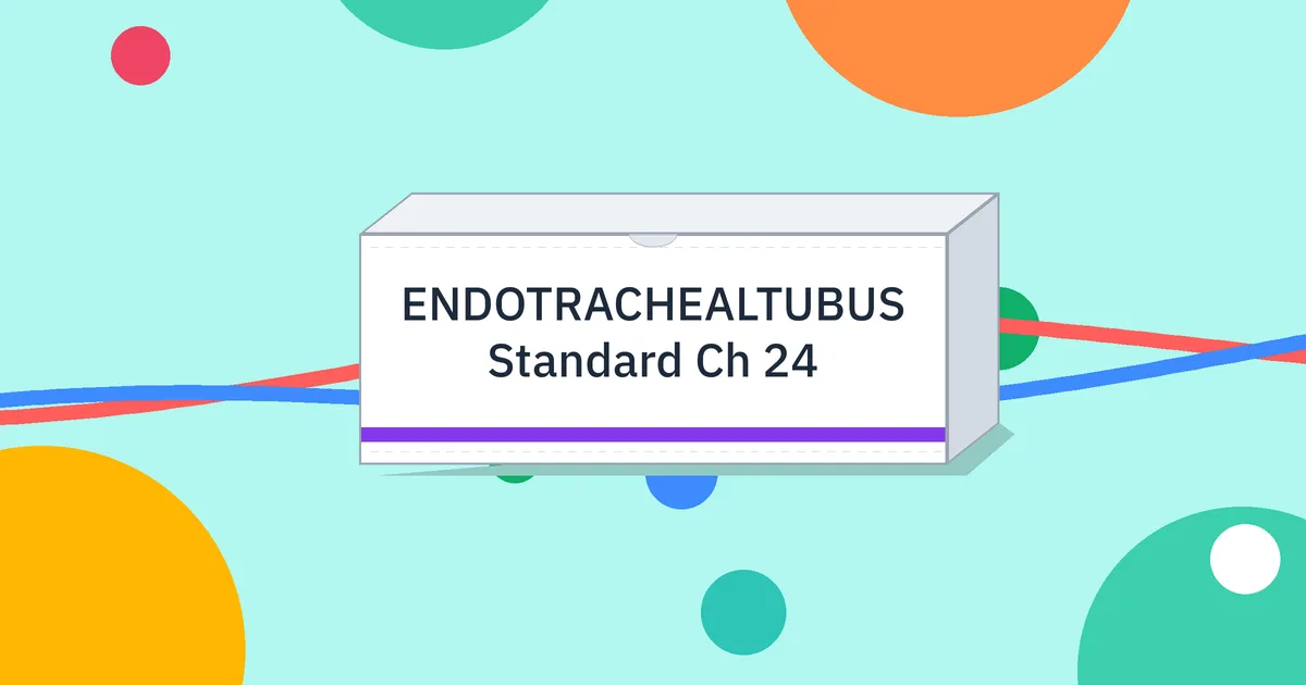Symbolbild: Packung mit der Aufschrift ENDOTRACHEALTUBUS Standard Ch 24 (PZN 04472090) – Verfügbarkeit und Bezug in Apotheken in Frankfurt am Main