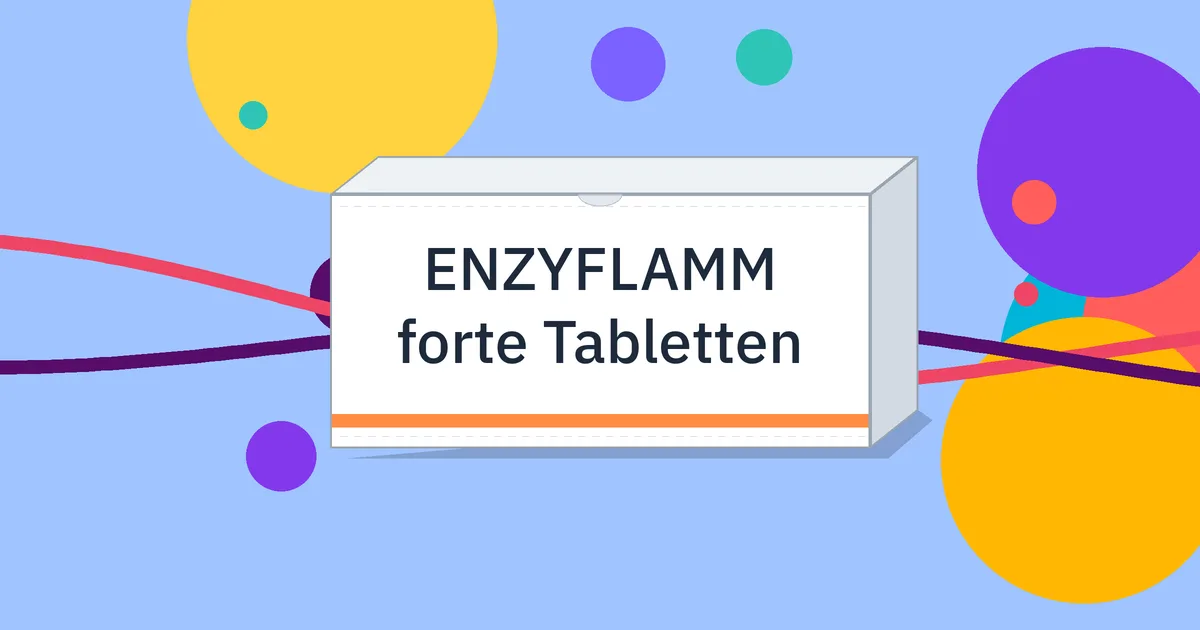 Symbolbild: Packung mit der Aufschrift ENZYFLAMM forte Tabletten (PZN 12442571) – Verfügbarkeit und Bezug in Apotheken in Frankfurt am Main