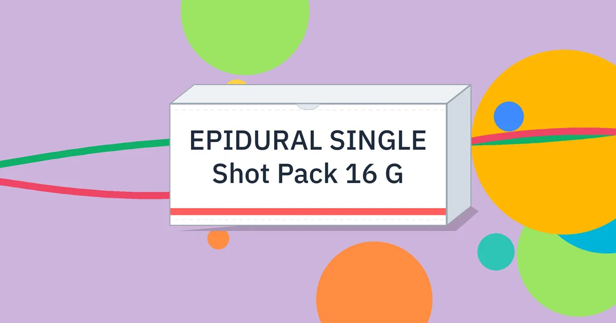 Symbolbild: Packung mit der Aufschrift EPIDURAL SINGLE Shot Pack 16 G (PZN 09216730) – Verfügbarkeit und Bezug in Apotheken in Frankfurt am Main