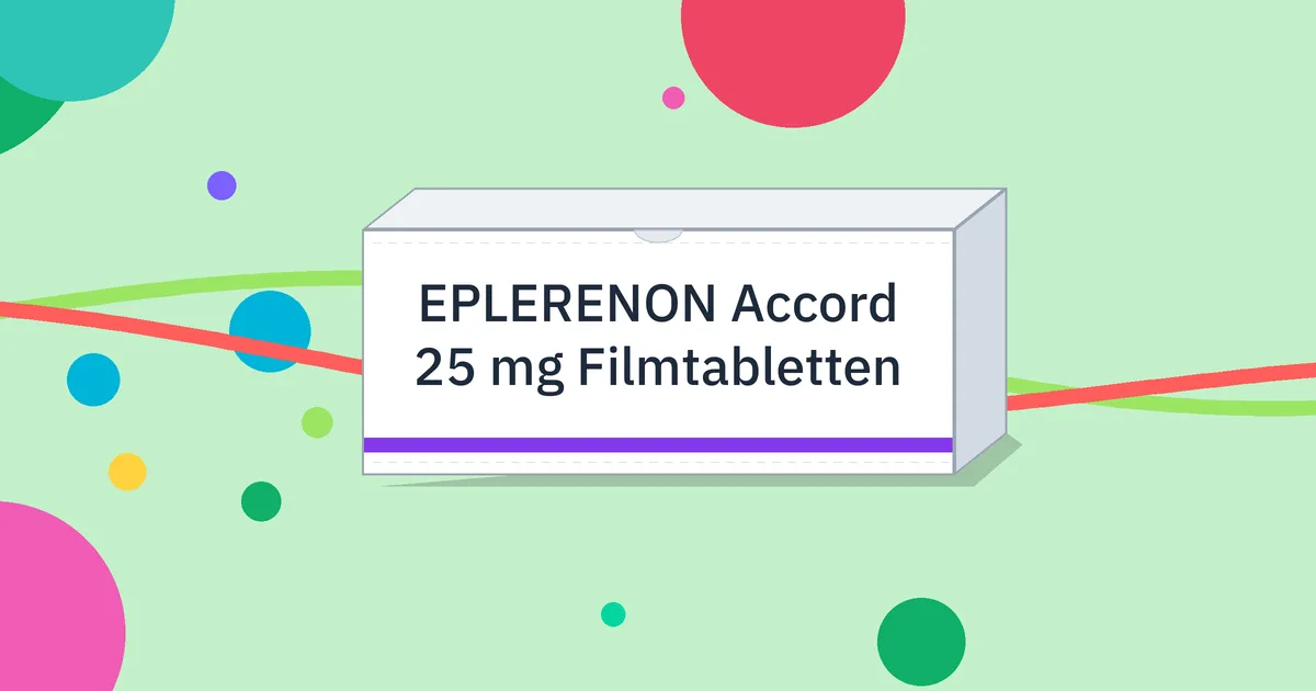 Symbolbild: Packung mit der Aufschrift EPLERENON Accord 25 mg Filmtabletten (PZN 19263630) – Verfügbarkeit und Bezug in Apotheken in Frankfurt am Main