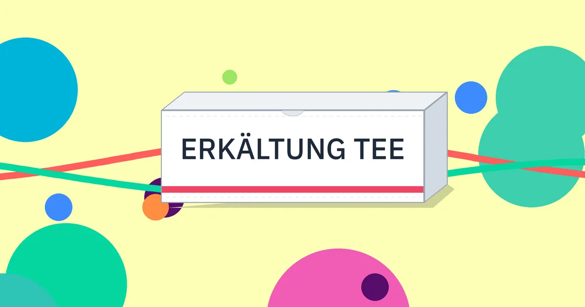 Symbolbild: Packung mit der Aufschrift ERKÄLTUNG TEE (PZN 14418789) – Verfügbarkeit und Bezug in Apotheken in Frankfurt am Main