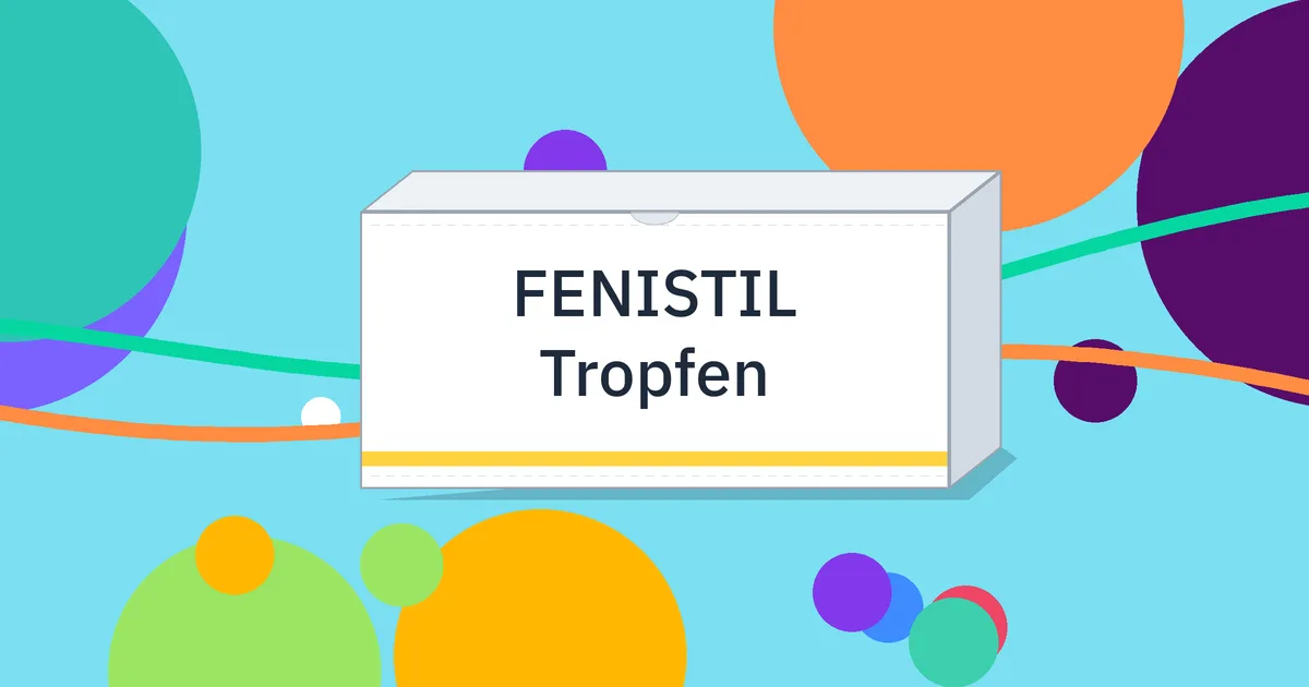 Symbolbild: Packung mit der Aufschrift FENISTIL Tropfen (PZN 03177265) – Verfügbarkeit und Bezug in Apotheken in Frankfurt am Main
