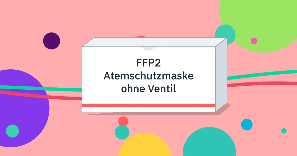 Symbolbild: Packung mit der Aufschrift FFP2 Atemschutzmaske ohne Ventil (PZN 16728850) – Verfügbarkeit und Bezug in Apotheken in Frankfurt am Main