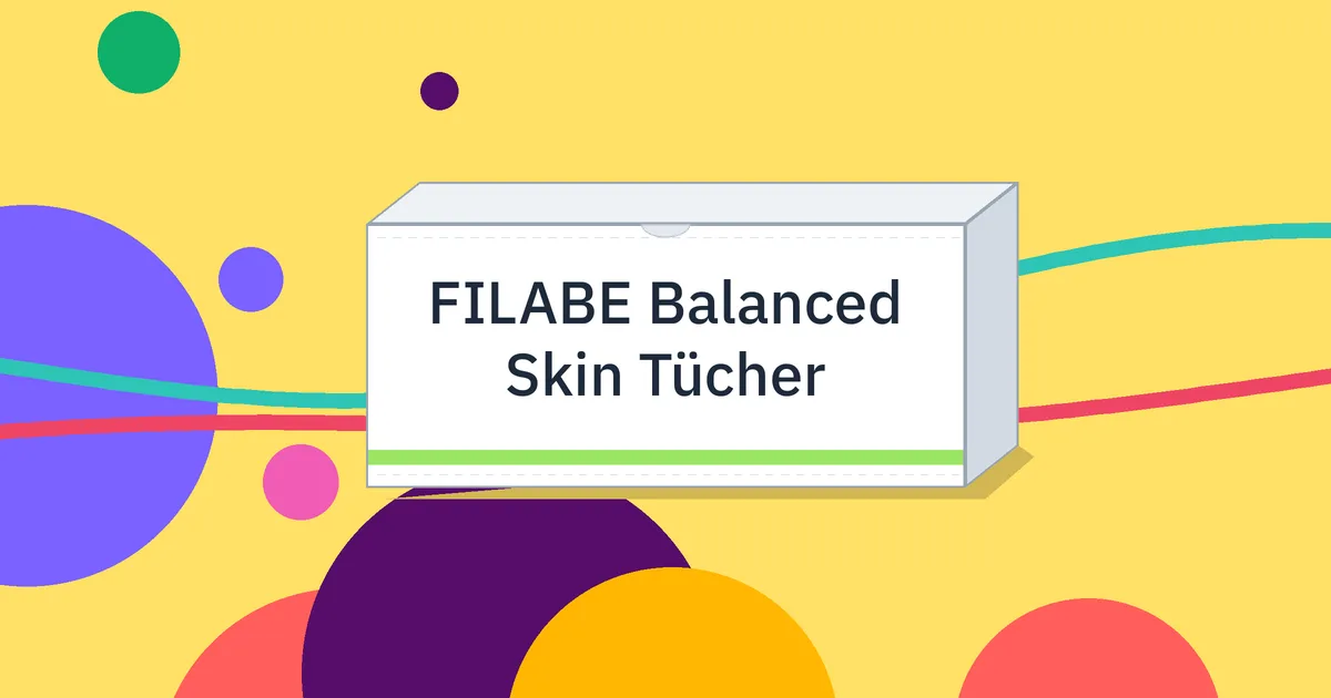Symbolbild: Packung mit der Aufschrift FILABE Balanced Skin Tücher (PZN 15585408) – Verfügbarkeit und Bezug in Apotheken in Frankfurt am Main