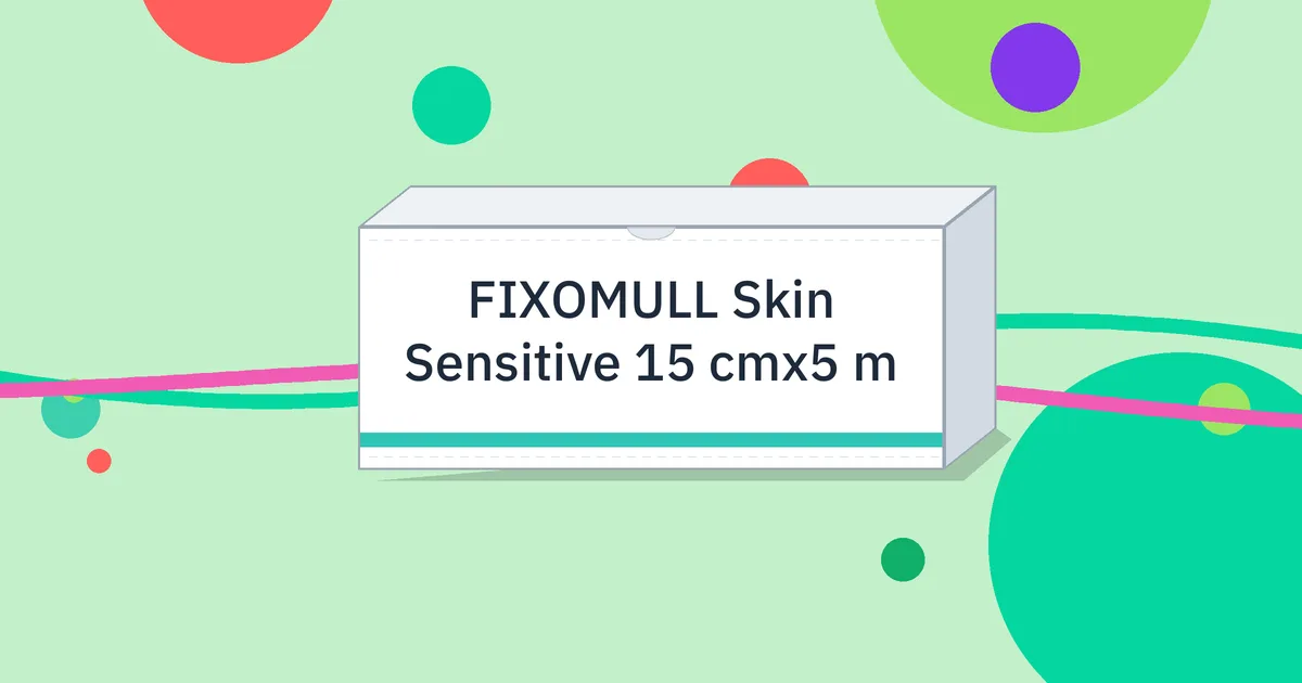 Symbolbild: Packung mit der Aufschrift FIXOMULL Skin Sensitive 15 cmx5 m (PZN 18033974) – Verfügbarkeit und Bezug in Apotheken in Frankfurt am Main
