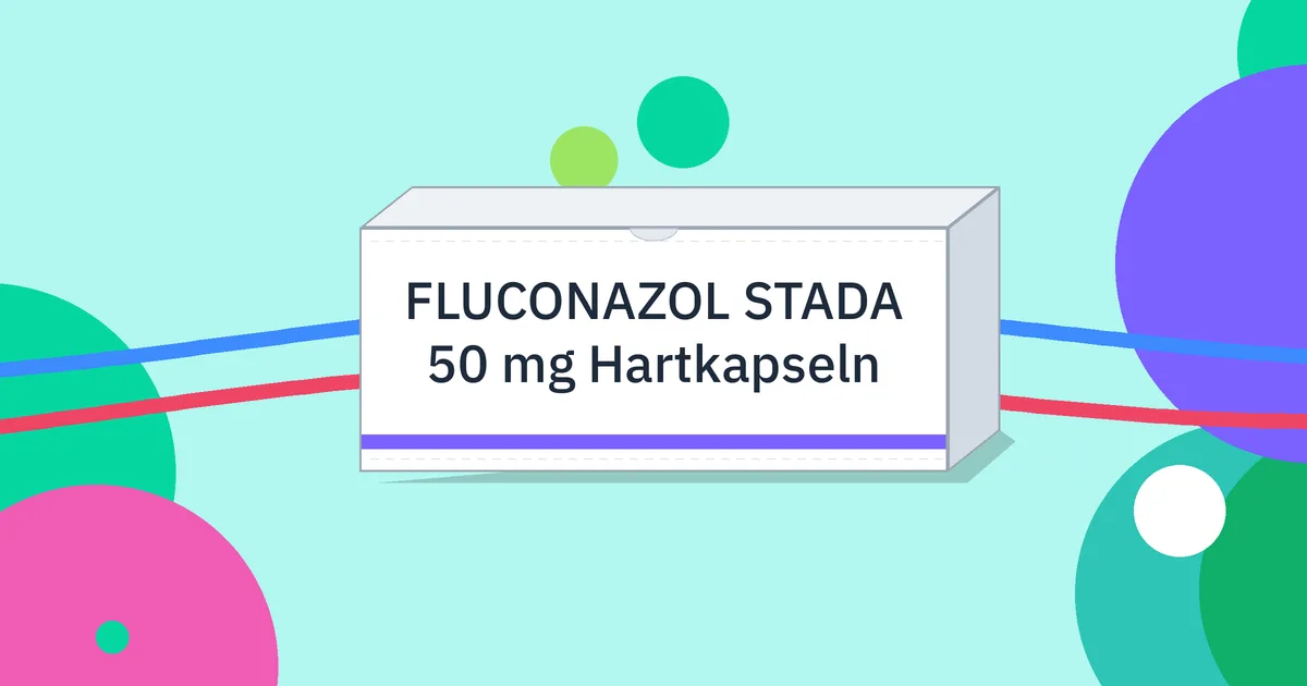 Symbolbild: Packung mit der Aufschrift FLUCONAZOL STADA 50 mg Hartkapseln (PZN 17848875) – Verfügbarkeit und Bezug in Apotheken in Frankfurt am Main
