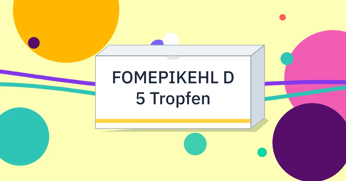 Symbolbild: Packung mit der Aufschrift FOMEPIKEHL D 5 Tropfen (PZN 03228100) – Verfügbarkeit und Bezug in Apotheken in Frankfurt am Main
