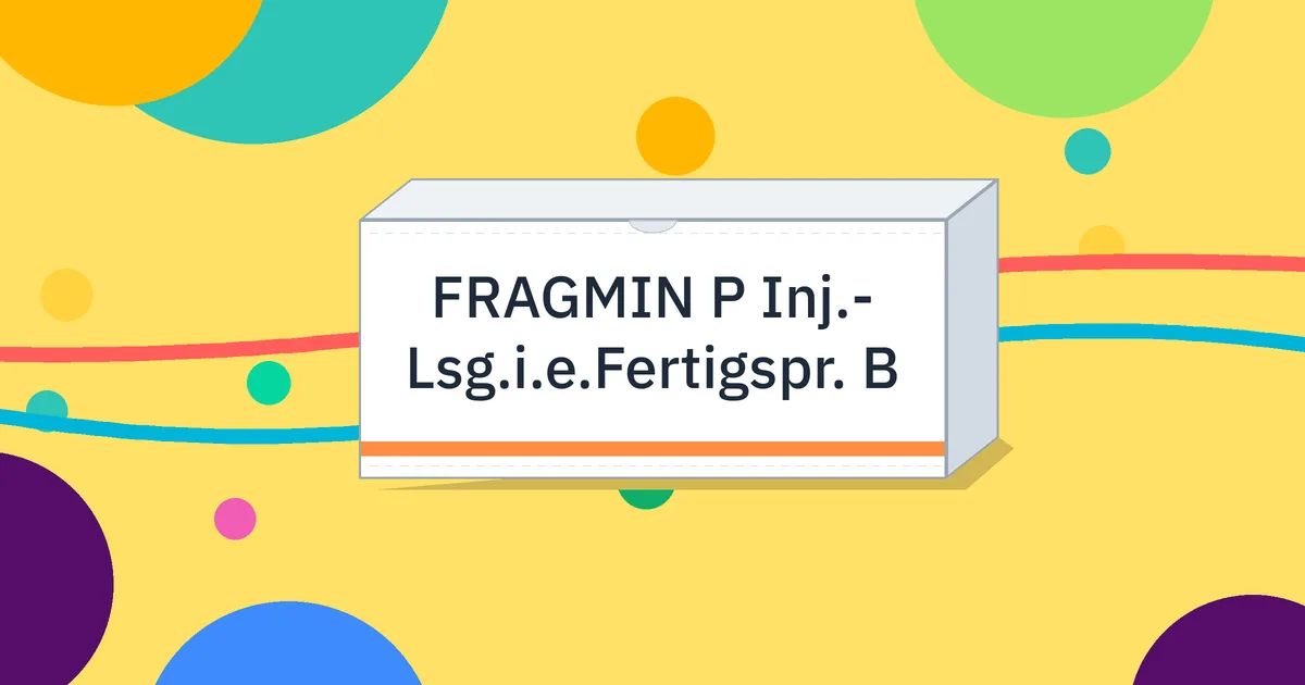 Symbolbild: Packung mit der Aufschrift FRAGMIN P Inj.-Lsg.i.e.Fertigspr. B (PZN 02753519) – Verfügbarkeit und Bezug in Apotheken in Frankfurt am Main