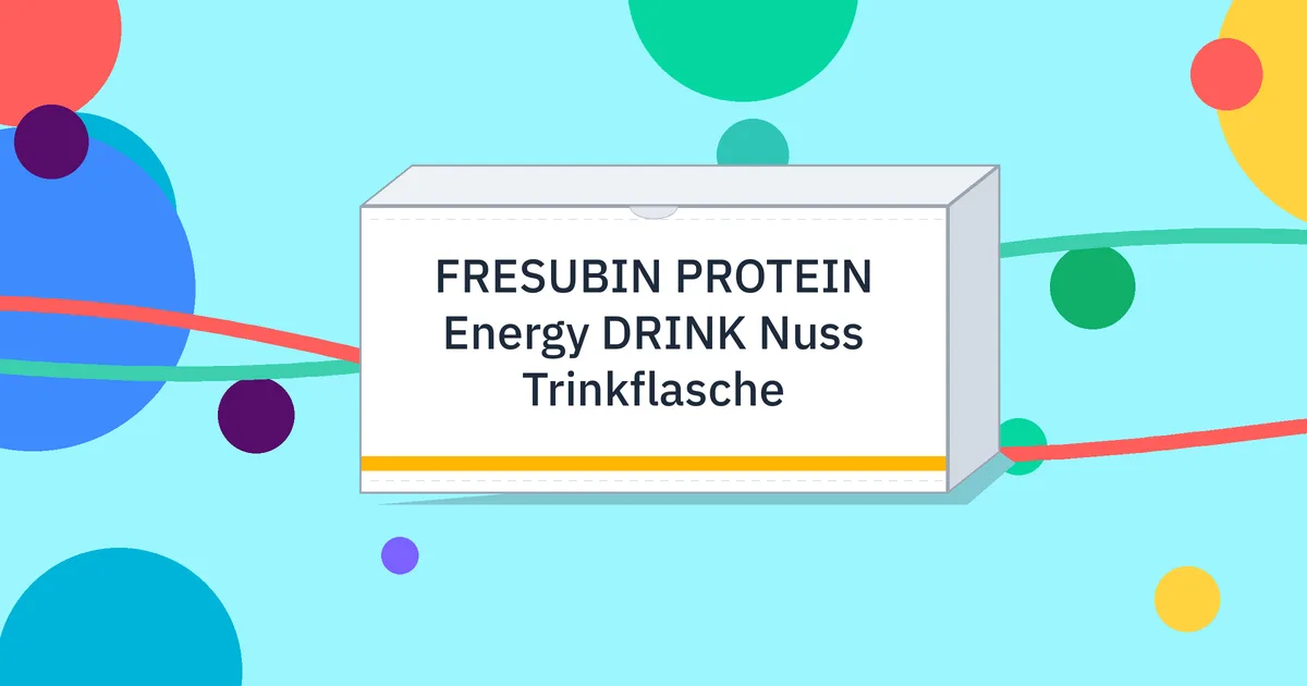 Symbolbild: Packung mit der Aufschrift FRESUBIN PROTEIN Energy DRINK Nuss Trinkflasche (PZN 00962791) – Verfügbarkeit und Bezug in Apotheken in Frankfurt am Main