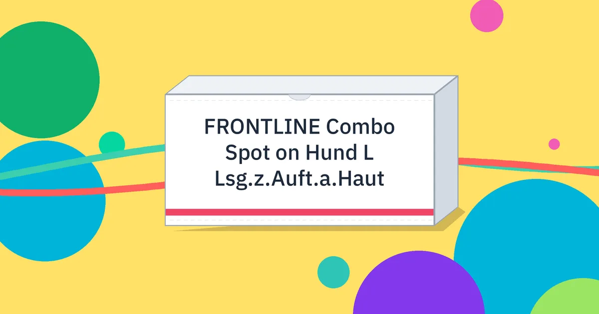 Symbolbild: Packung mit der Aufschrift FRONTLINE Combo Spot on Hund L Lsg.z.Auft.a.Haut (PZN 17558605) – Verfügbarkeit und Bezug in Apotheken in Frankfurt am Main