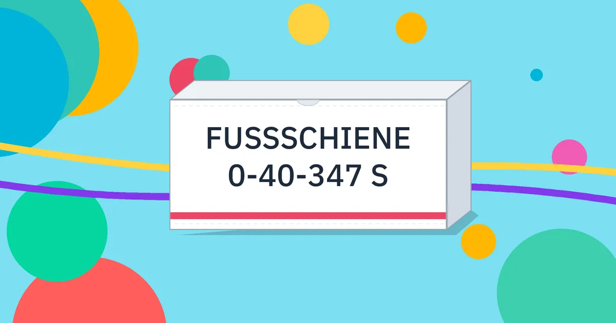 Symbolbild: Packung mit der Aufschrift FUSSSCHIENE 0-40-347 S (PZN 07763161) – Verfügbarkeit und Bezug in Apotheken in Frankfurt am Main
