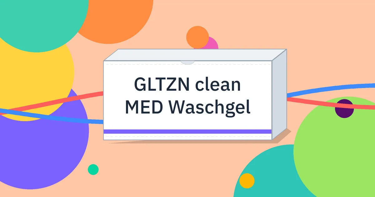Symbolbild: Packung mit der Aufschrift GLTZN clean MED Waschgel (PZN 19204254) – Verfügbarkeit und Bezug in Apotheken in Frankfurt am Main