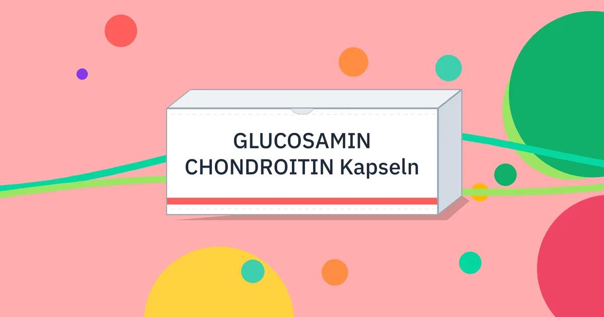 Symbolbild: Packung mit der Aufschrift GLUCOSAMIN CHONDROITIN Kapseln (PZN 16044206) – Verfügbarkeit und Bezug in Apotheken in Frankfurt am Main
