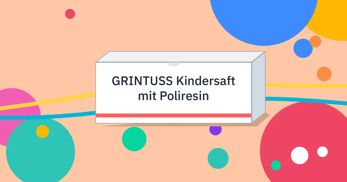 Symbolbild: Packung mit der Aufschrift GRINTUSS Kindersaft mit Poliresin (PZN 11173330) – Verfügbarkeit und Bezug in Apotheken in Frankfurt am Main