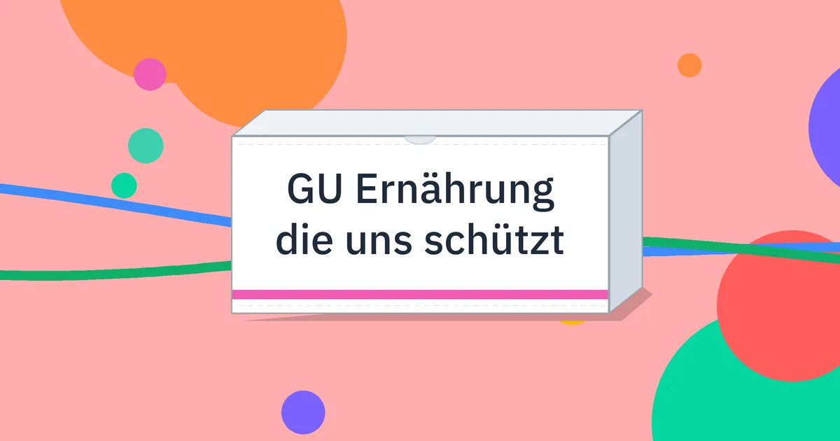 Symbolbild: Packung mit der Aufschrift GU Ernährung die uns schützt (PZN 17964009) – Verfügbarkeit und Bezug in Apotheken in Frankfurt am Main