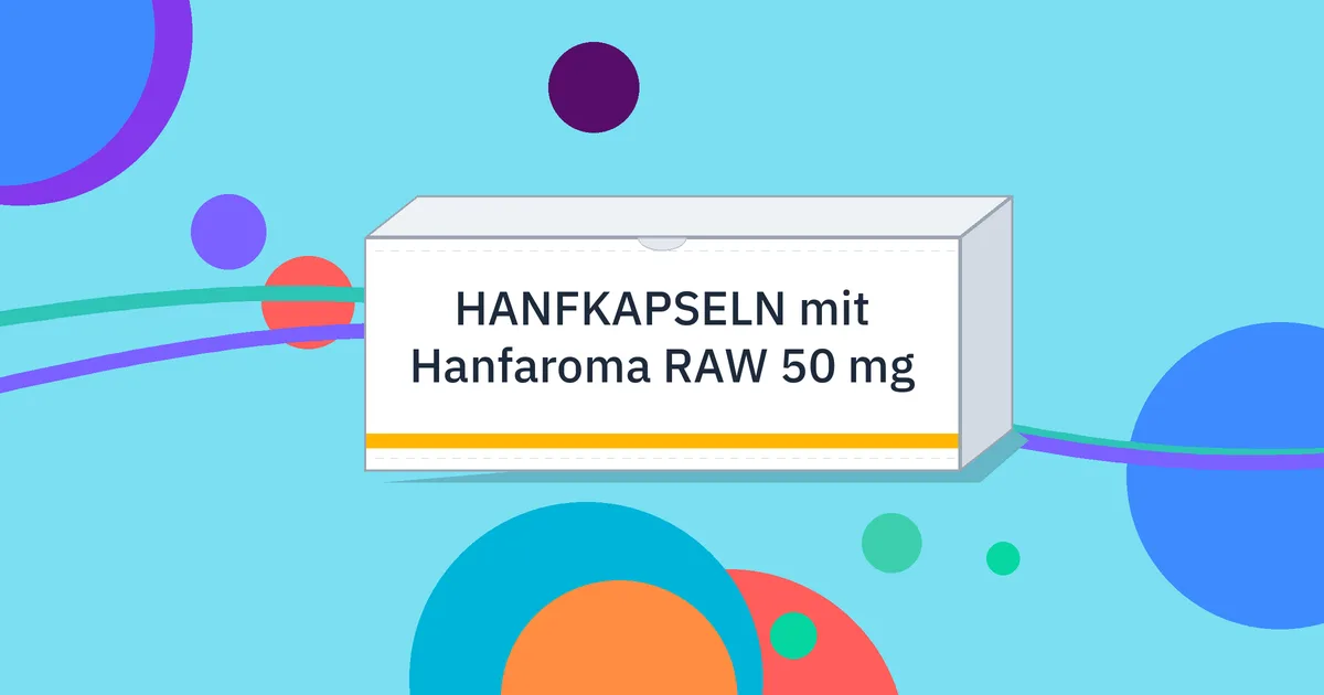 Symbolbild: Packung mit der Aufschrift HANFKAPSELN mit Hanfaroma RAW 50 mg (PZN 16400380) – Verfügbarkeit und Bezug in Apotheken in Frankfurt am Main