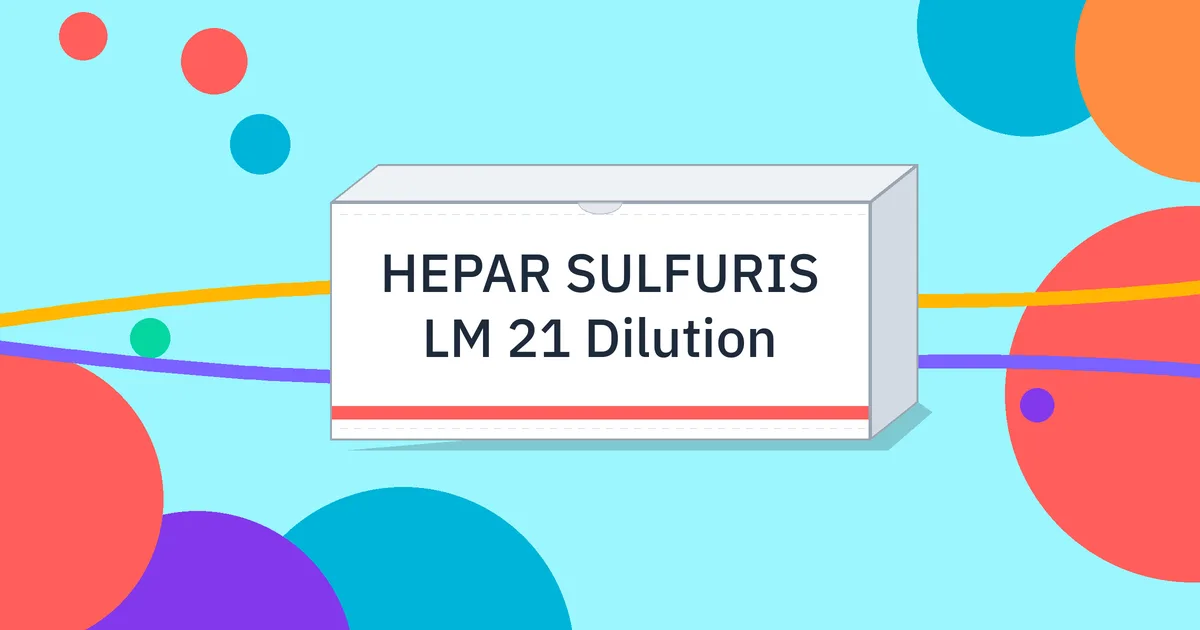 Symbolbild: Packung mit der Aufschrift HEPAR SULFURIS LM 21 Dilution (PZN 12887534) – Verfügbarkeit und Bezug in Apotheken in Frankfurt am Main
