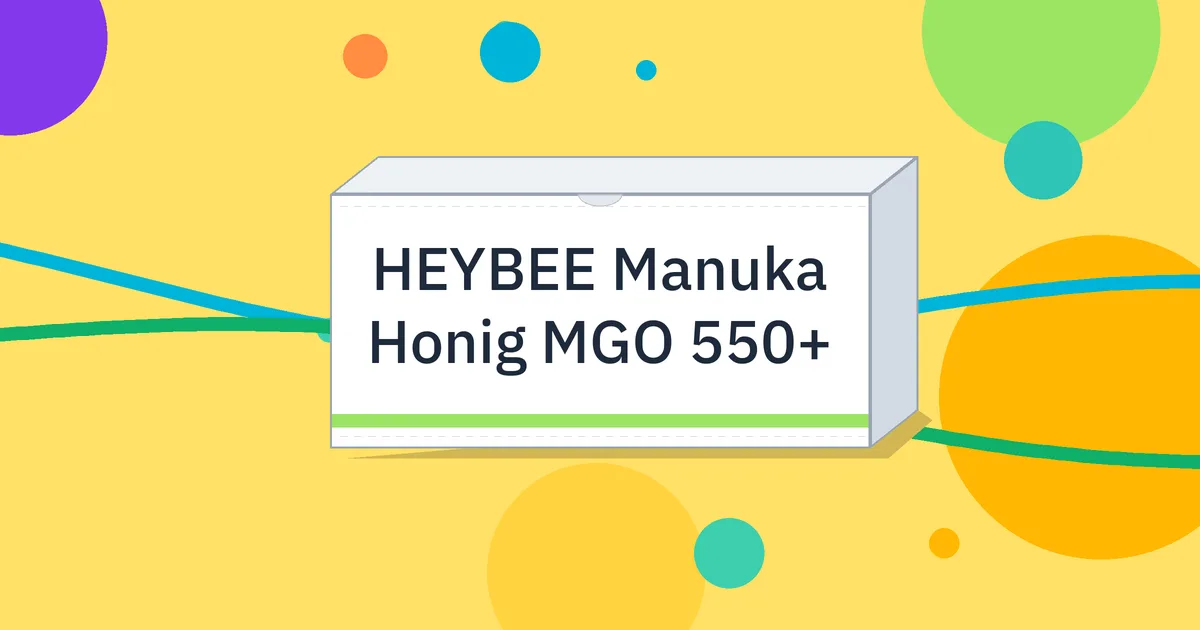 Symbolbild: Packung mit der Aufschrift HEYBEE Manuka Honig MGO 550+ (PZN 20912269) – Verfügbarkeit und Bezug in Apotheken in Frankfurt am Main
