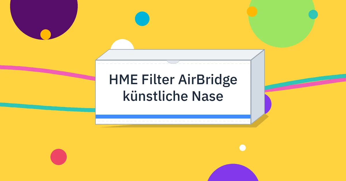 Symbolbild: Packung mit der Aufschrift HME Filter AirBridge künstliche Nase (PZN 05527568) – Verfügbarkeit und Bezug in Apotheken in Frankfurt am Main