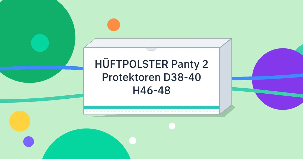 Symbolbild: Packung mit der Aufschrift HÜFTPOLSTER Panty 2 Protektoren D38-40 H46-48 (PZN 07002255) – Verfügbarkeit und Bezug in Apotheken in Frankfurt am Main